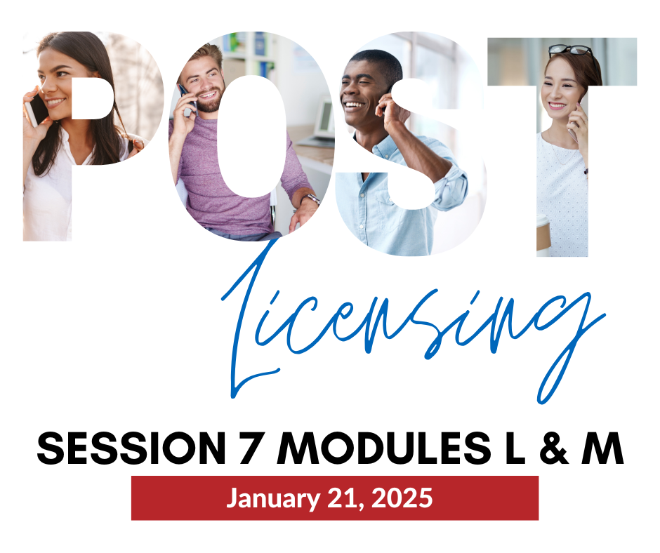 Agent Core Education Session 7 Modules L & M (January 2025)